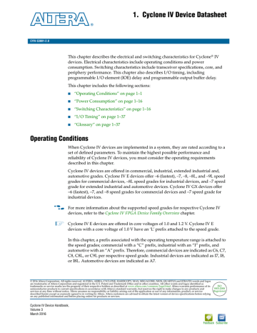 1. Cyclone IV Device Datasheet | Manualzz
