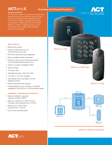 ACT ACTPRO-X Datasheet | Manualzz