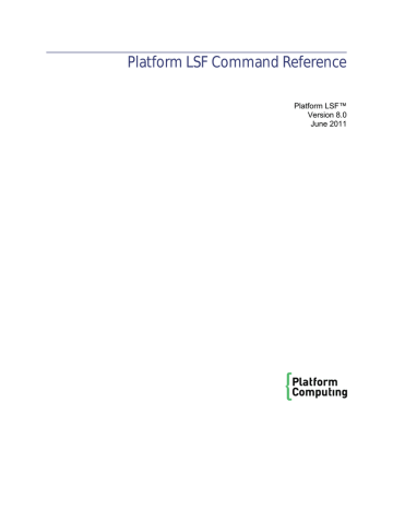 LSF Command Reference | Manualzz