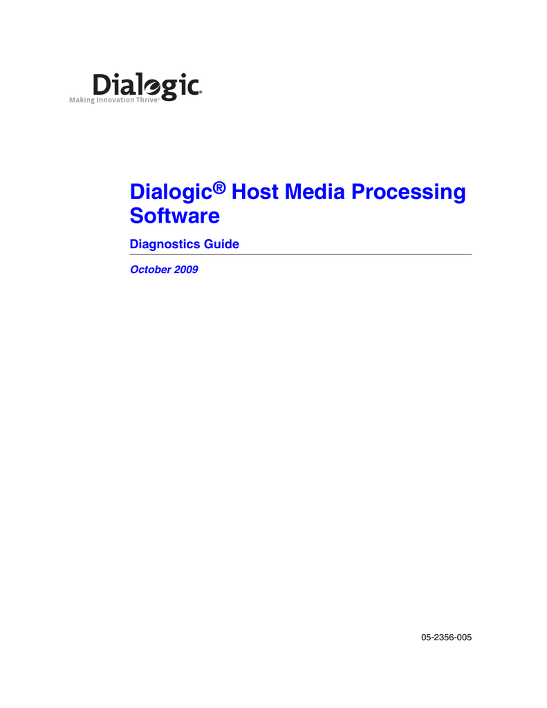 Dialogic Host Media Processing Software Guide | Manualzz