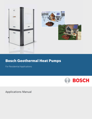 Bosch Geothermal Heat Pumps Applications Manual | Manualzz
