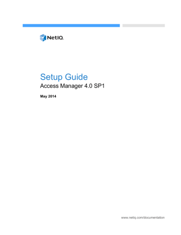 Access Manager 4.0 SP1 Setup Guide | Manualzz