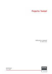 Barco Projector Toolset - Reference manual, User Guide, Quick start Guide