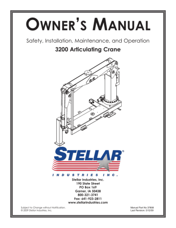 3200 Articulating Crane Owner’s Manual | Manualzz