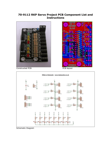 RKP Servo Project PCB 70-9112 Instructions | Manualzz