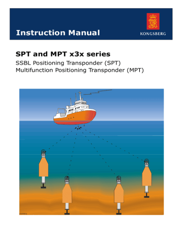 Kongsberg SPT Transponders Instruction manual | Manualzz