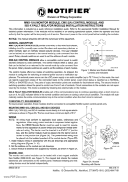 Notifier ISO-X - Installation instructions