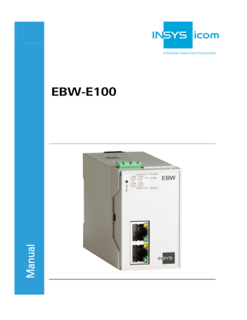 INSYS EBW E100 Manual | Manualzz