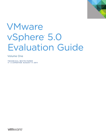 VMware vSphere 5.0 Evaluation Guide | Manualzz