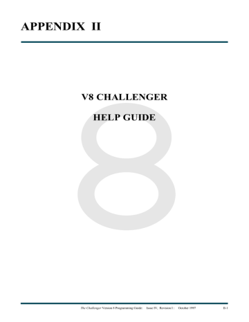 V8 Challenger Help Guide - Security System | Manualzz