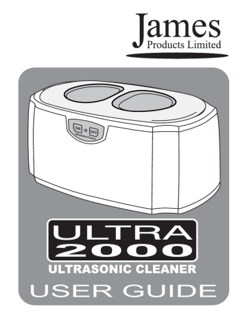 Ultrasonic Cleaner Ultra 2000 User Guide | Manualzz