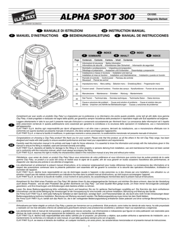 Alpha Spot 300 Instruction Manual | Manualzz