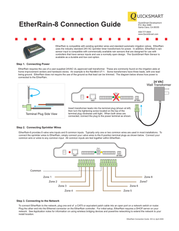 EtherRain 8 Connection Guide | Manualzz