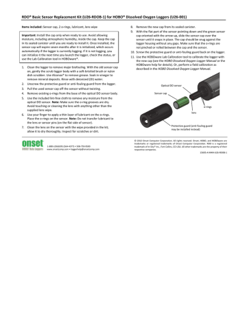 HOBO U26-RDOB-1 RDO Basic Sensor Replacement Kit Installation ...