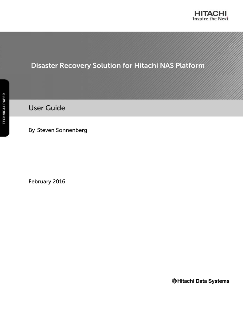 Hitachi NAS Platform Server and Cluster