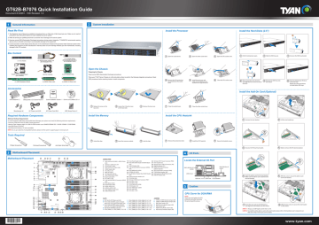 TYAN GT62B-B7076 Quick Installation Guide | Manualzz