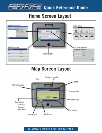 Ag Leader OnTrac2 EDGE & ParaDyme EDGE Quick Reference Guide | Manualzz