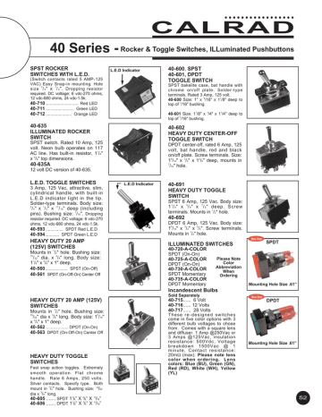 Calrad 40 Series Datasheet | Manualzz
