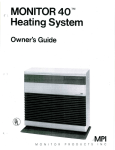 Monitor Products Heating System 422, 441 Service Manual | Manualzz