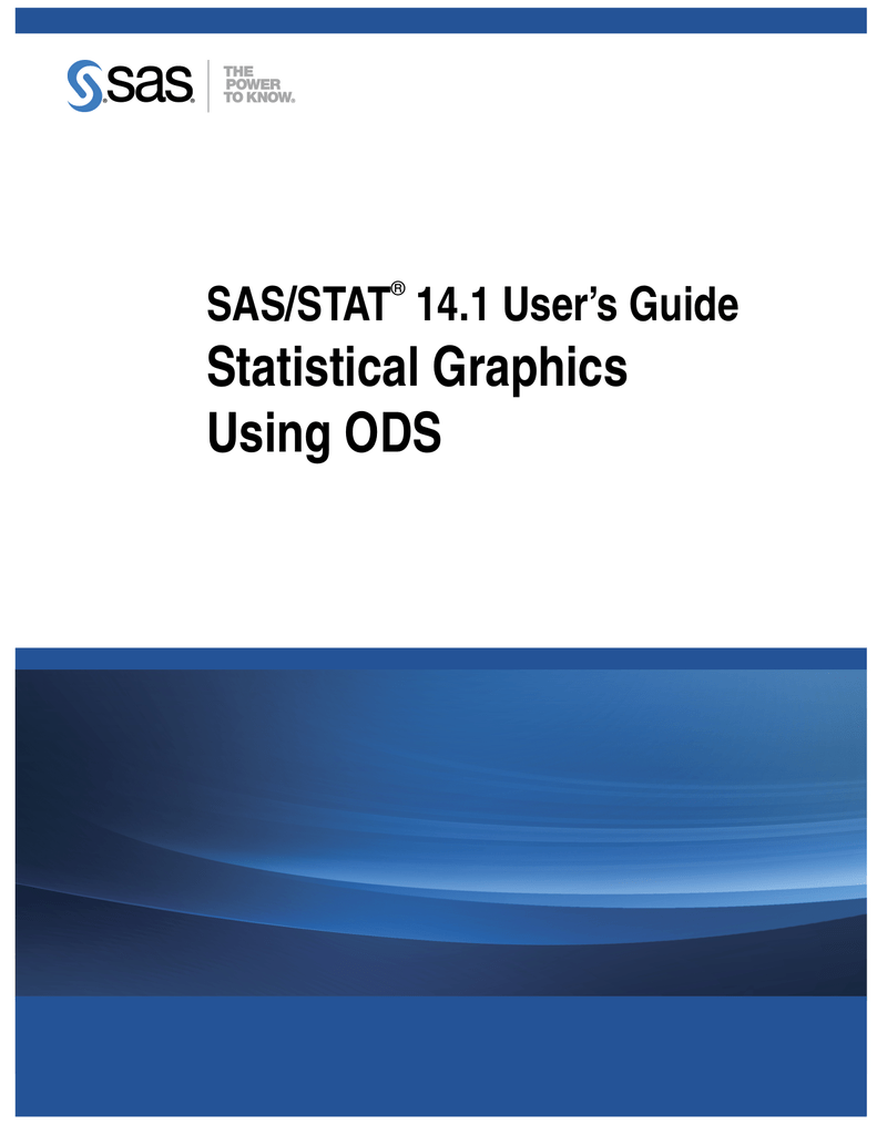 Statistical Graphics Using Ods Sas Stat 14 1 User S Guide Manualzz