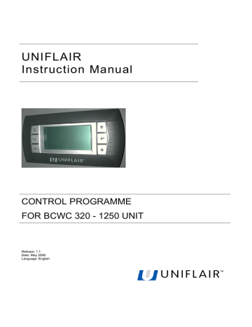 UNIFLAIR BCWC 320-1250 Instruction Manual | Manualzz