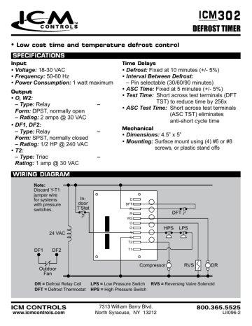 ICM Controls ICM302 Installation Guide | Manualzz