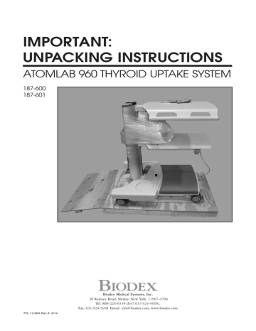 Biodex Atomlab 960 Thyroid Uptake System Instructions | Manualzz