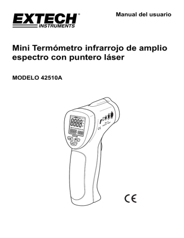 Extech Instruments 42510A Wide Range Mini IR Thermometer Manual de ...