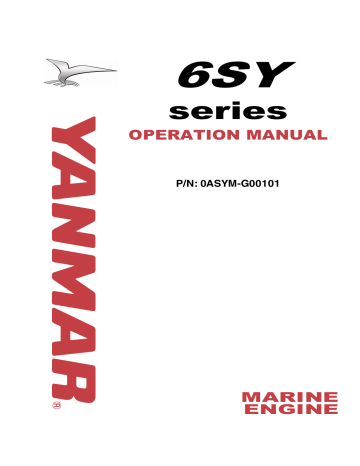 Yanmar 6SY series Operation Manual | Manualzz