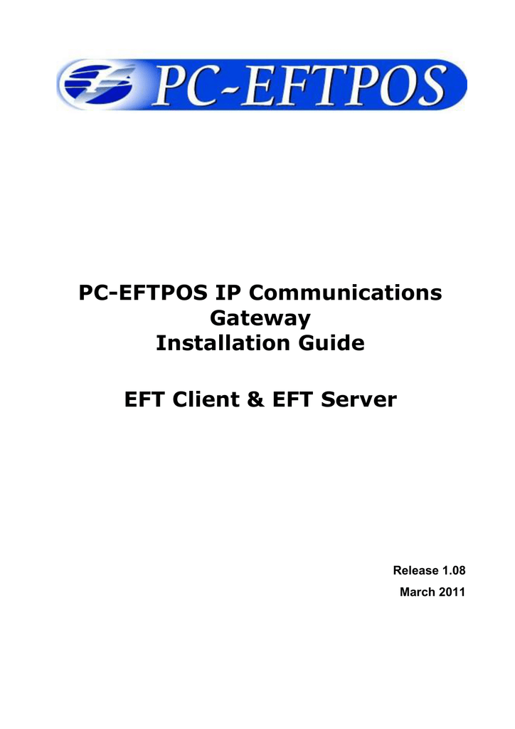 PC-EFTPOS IP Communications Gateway Installation Guide | Manualzz