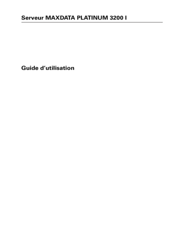 MAXDATA PLATINUM 3200 I Guide d’utilisation | Manualzz