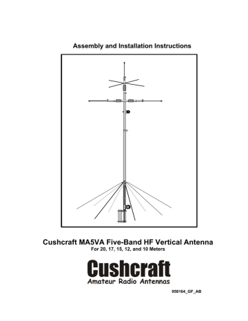 CUSHCRAFT MA-5VA Antenna Assembly And Installation Instructions | Manualzz