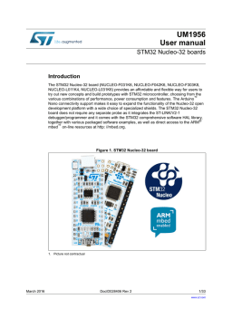 STMicroelectronics NUCLEO-F303K8 - User manual