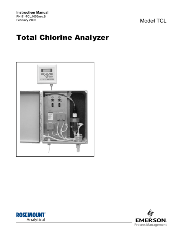 Rosemount Total Chlorine Analyzer | Manualzz