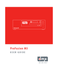 DMX ProFusion iO Pandora User Guide | Manualzz