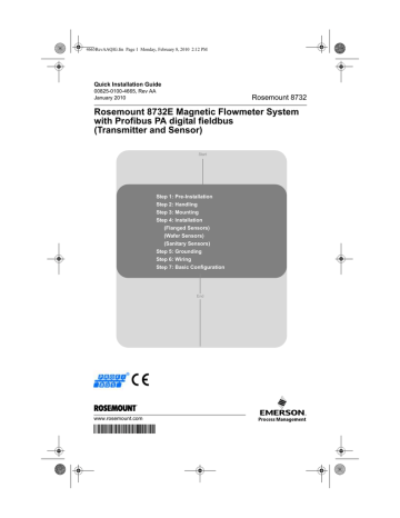 Rosemount 8732E Magnetic Flowmeter System Quick Installation Guide ...
