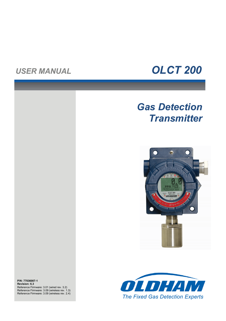 Oldham OLCT 200 User manual | Manualzz