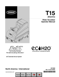 Tennant T15 Electric - Operating instructions