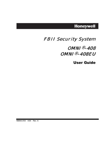 Honeywell OMNI 408 User Guide | Manualzz