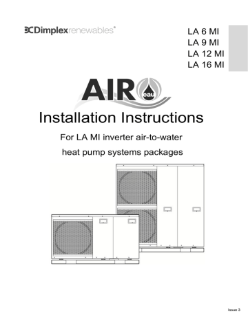 Dimplex LA9MI 9kW Inverter ASHP Installation Instructions | Manualzz