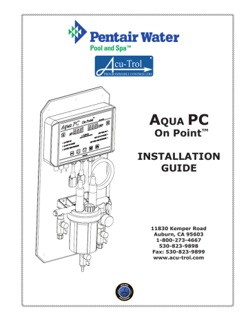 Aqua PC On Point Installation Guide - Pentair | Manualzz