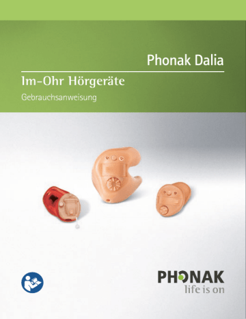Phonak Dalia 312 UZ Petite Bedienungsanleitung | Manualzz