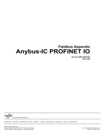 Anybus AB6005 -IC PROFINET interface Guide | Manualzz