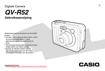 Casio QV-R52 Camera User Guide | Manualzz