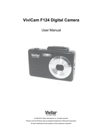 Vivitar Vivicam F124 Camera User Guide | Manualzz
