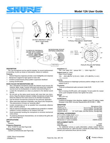 12A User Guide | Manualzz