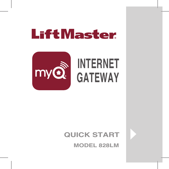 Chamberlain MyQ Retrofit 828LM Quick start manual | Manualzz