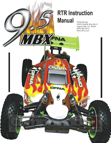 Ofna Racing 9.5 MBX Instruction manual | Manualzz