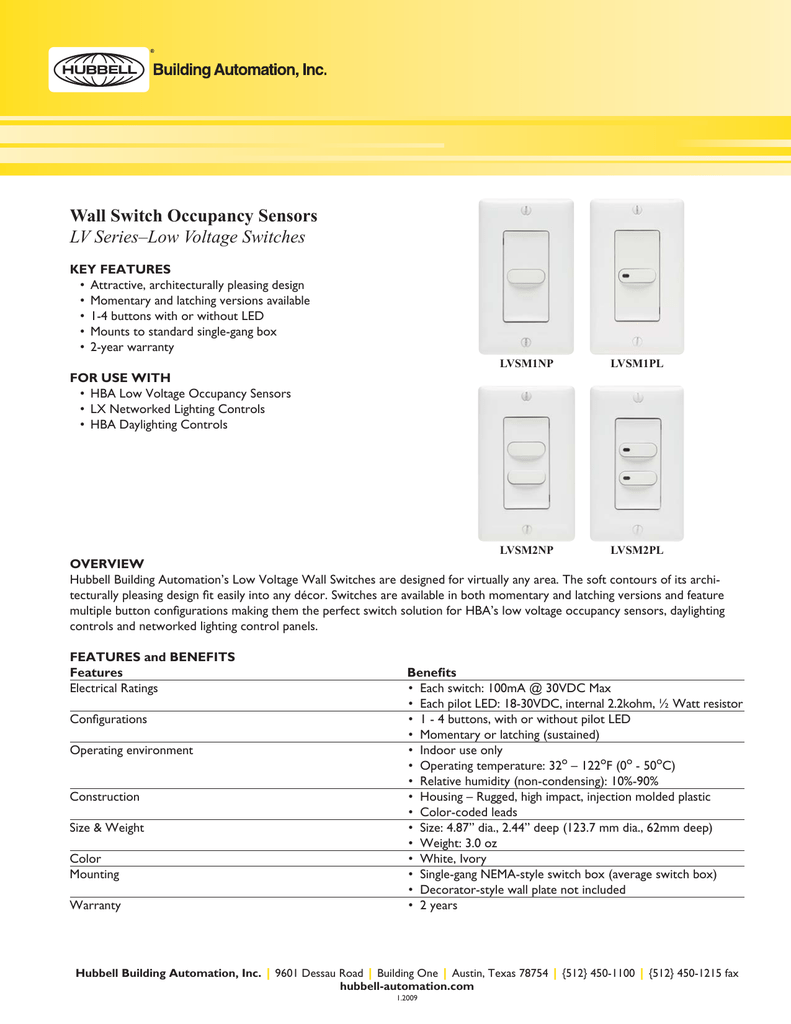 Hubbell Lx Series Networked Lighting Controls | Shelly Lighting