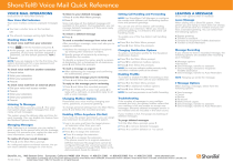 ShoreTel Voice Mail Quick Reference | Manualzz